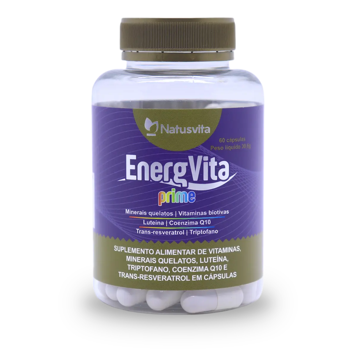 EnergVita Prime (Multivitamínico com Coenzima Q10, Triptofano, Luteína